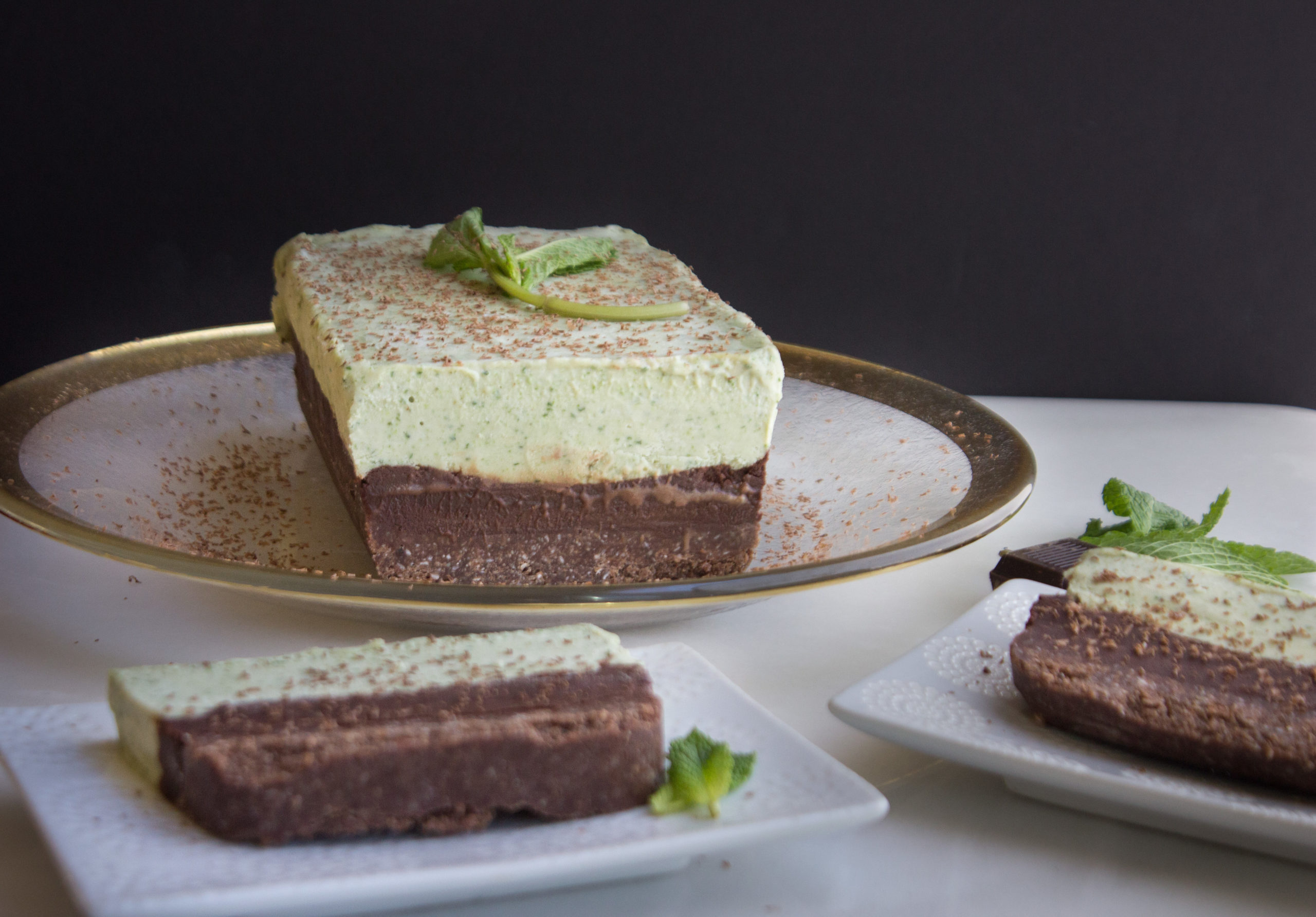 Grasshopper Cheesecake {Paleo + Raw Vegan} - Well Rooted